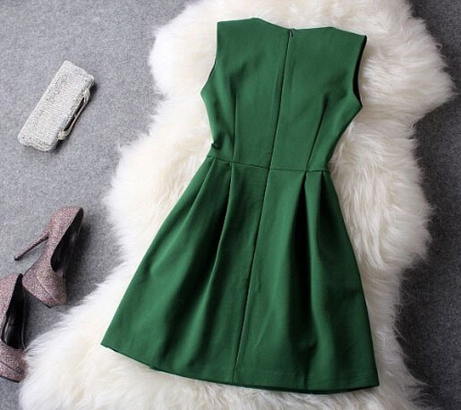 Unique Fresh Green With Beading Party Dress on Luulla