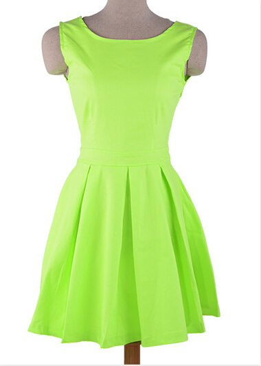 Sexy And Pretty Round Neck Sleeveless Dress Vg41926mn on Luulla