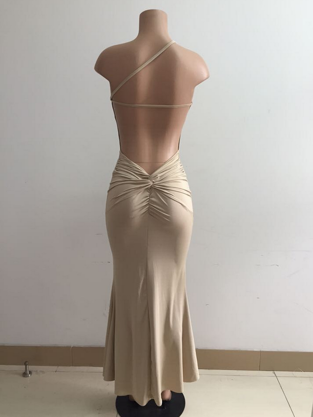 Sexy Backless Mermaid Dress In Khaki Vg42110mn on Luulla