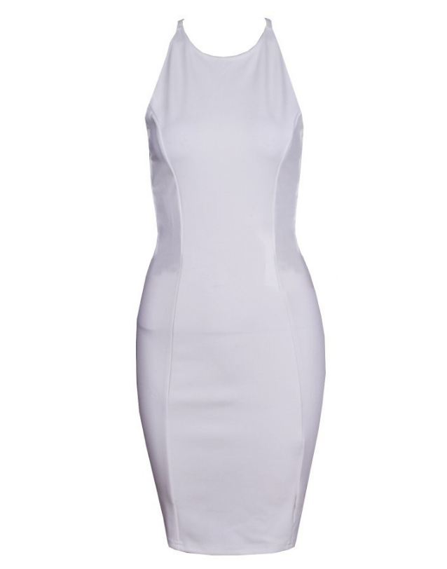 Sexy Round Neck Sleeveless Package Hip Dress Vg82403mn on Luulla