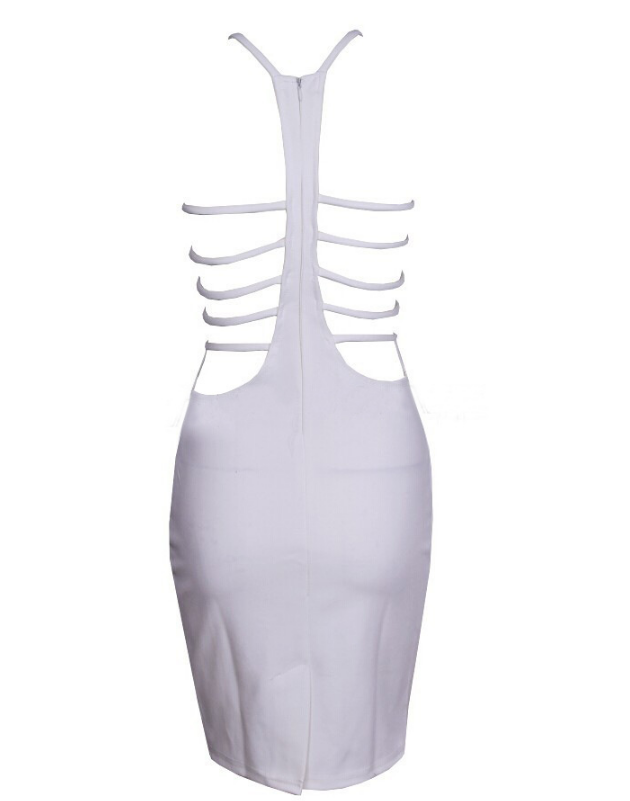 Sexy Round Neck Sleeveless Package Hip Dress Vg82403mn On Luulla