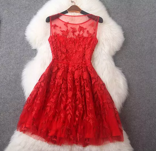 Red Lace Dress on Luulla