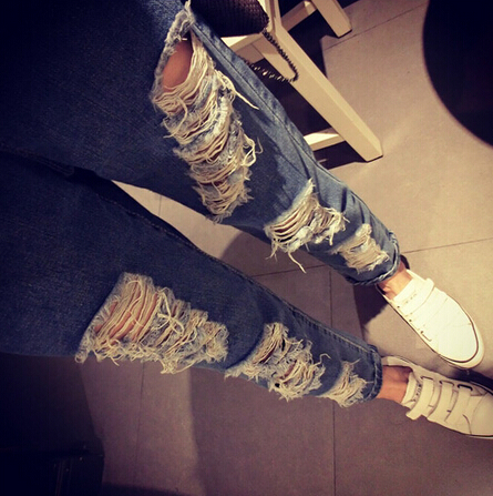 Women's Torn Jeans Vc40903mn on Luulla