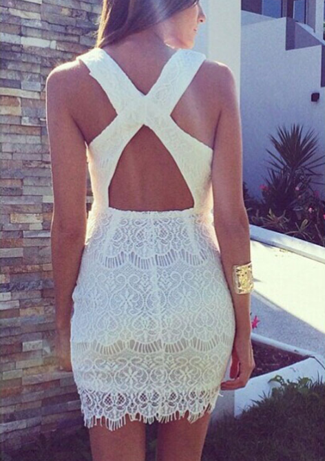 Sexy Lace V Neck Halter Dress Vg6702mn On Luulla